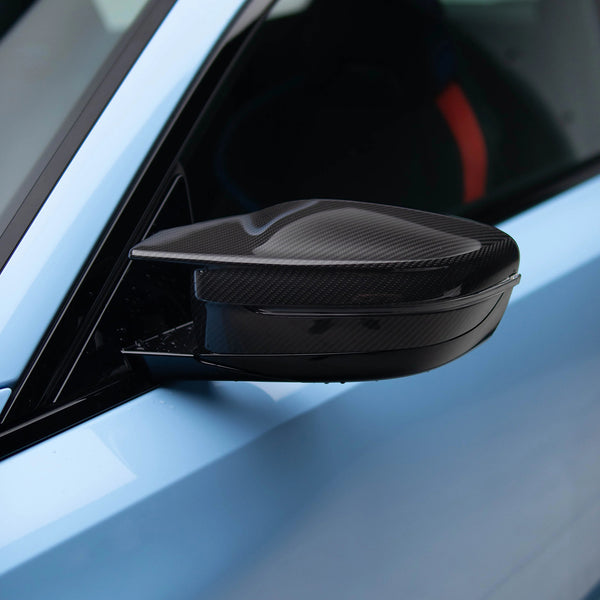 Carbon Fiber Mirror Caps For BMW G80 M3, G82/G83 M4 - OEM Style ...